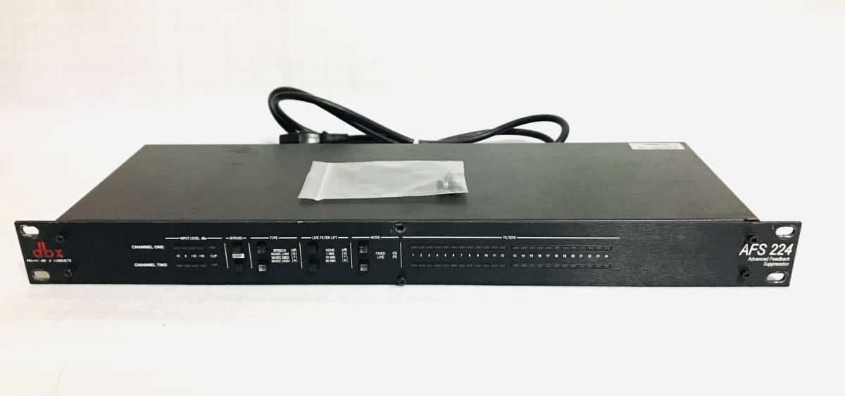 【ジャンク】dbx AFS 224 Advanced Feedback Suppression ハウリング対策 部品取り 修理必要
